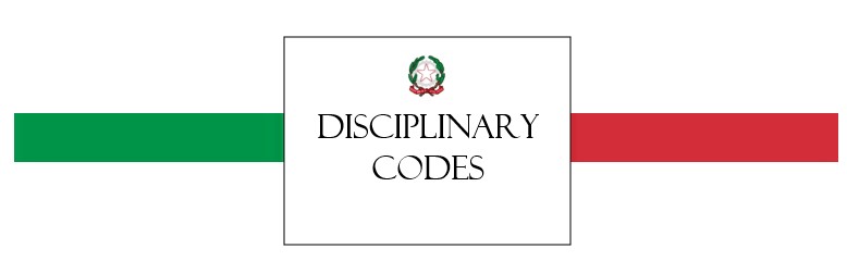 Disciplinary codes - CPIA Lecce